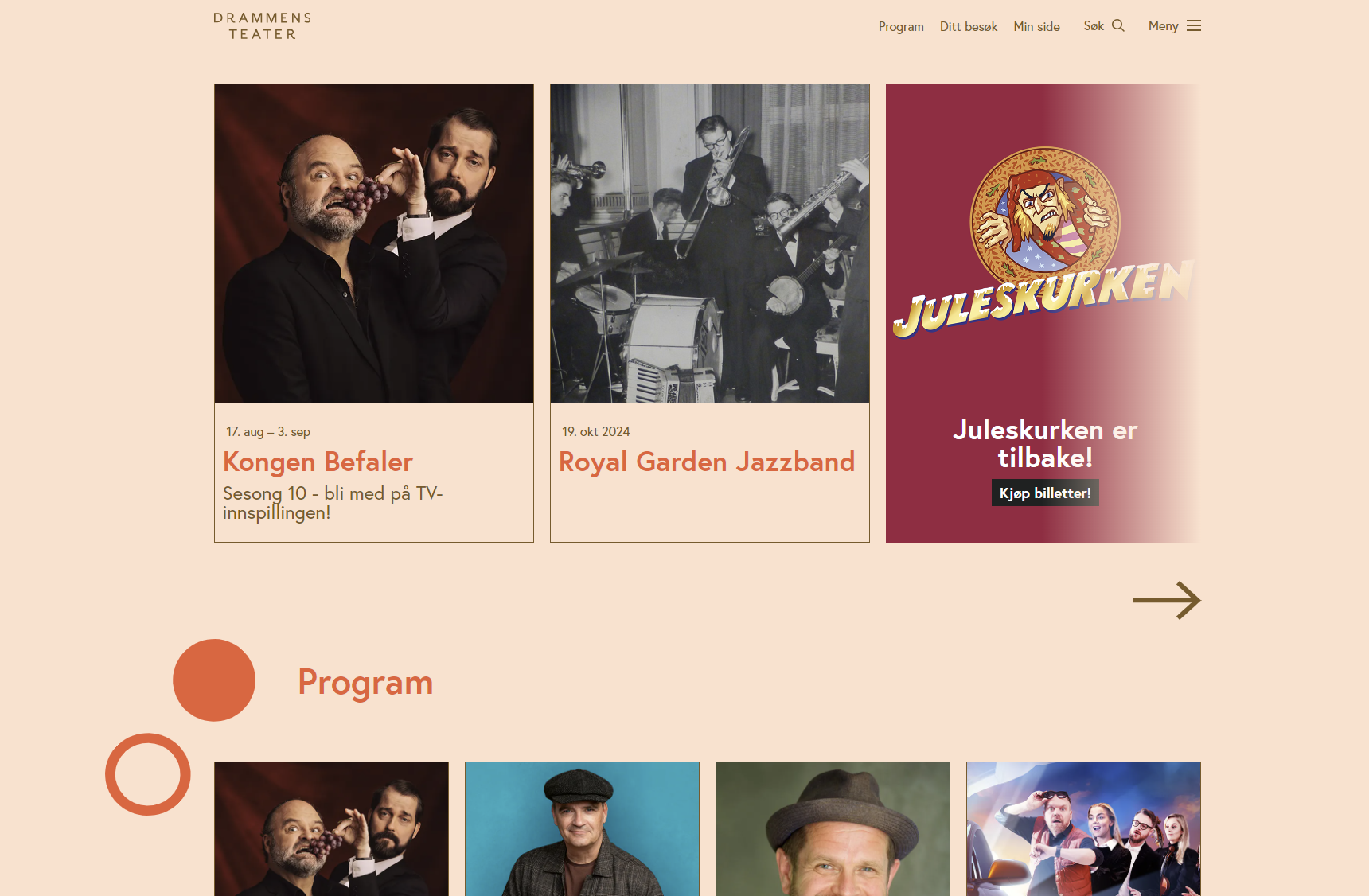 Nettsidene har blitt litt nye! - Drammens Teater